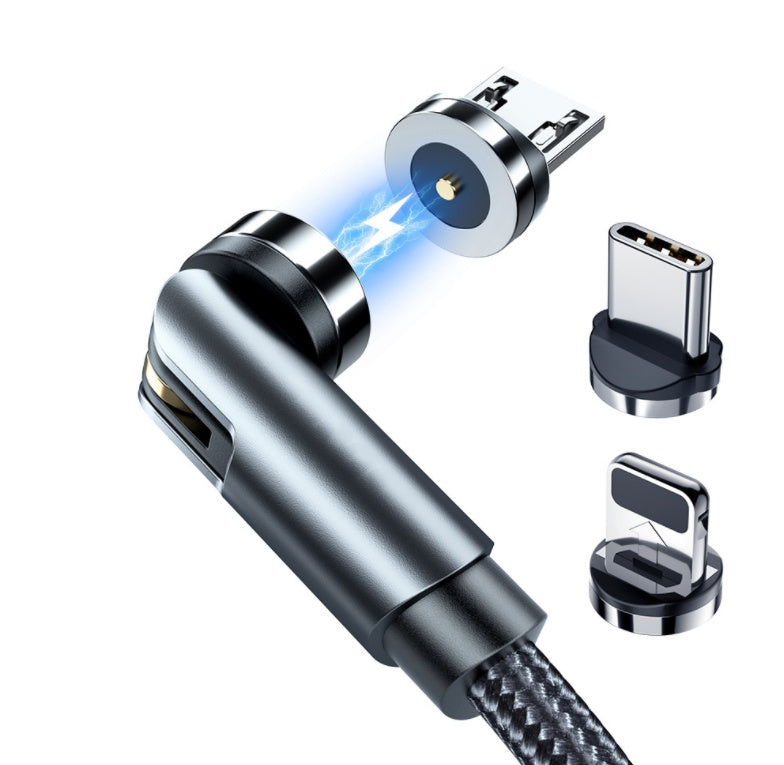 Charging cable with 180° / 360° rotation tip. – CREDENCE POINT